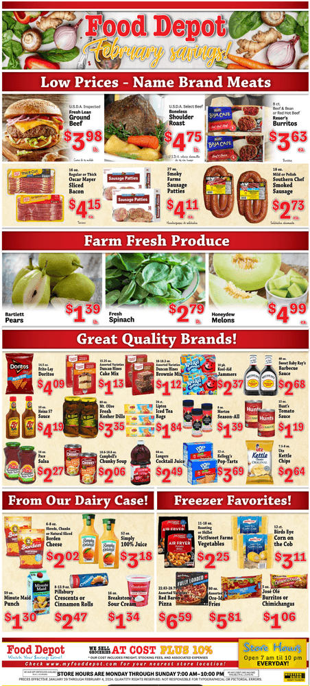 Food Depot Weekly Ad Jan 29 – Feb 04, 2024