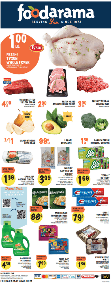Foodarama Weekly Ad Jan 03 – Jan 09, 2024