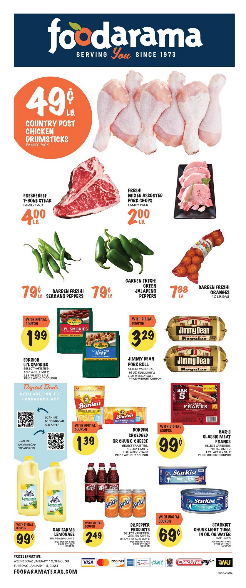 Foodarama Weekly Ad Jan 10 – Jan 16, 2024