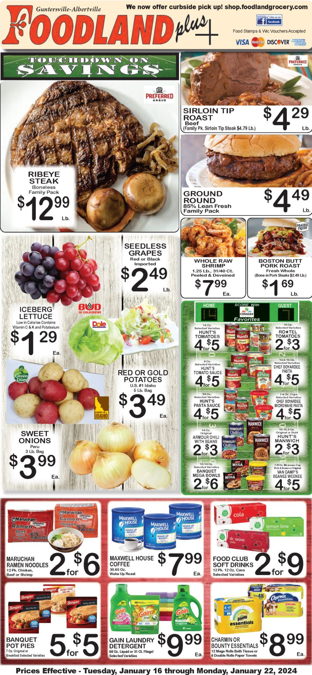 Foodland(US) Weekly Ad Jan 16 – Jan 22, 2024