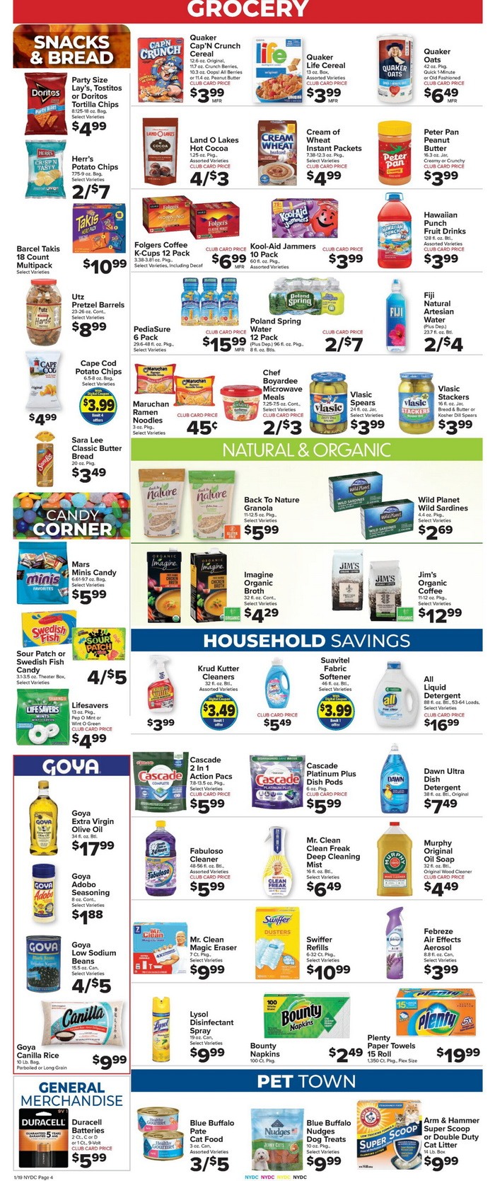 Foodtown Weekly Ad Jan 19 – Jan 25, 2024