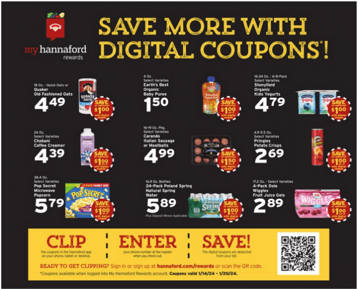 Hannaford Weekly Ad Jan 14 – Jan 20, 2024