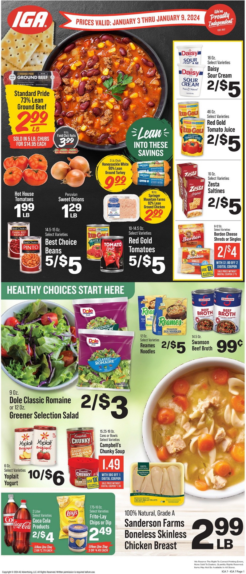 IGA Weekly Ad Jan 03 – Jan 09, 2024