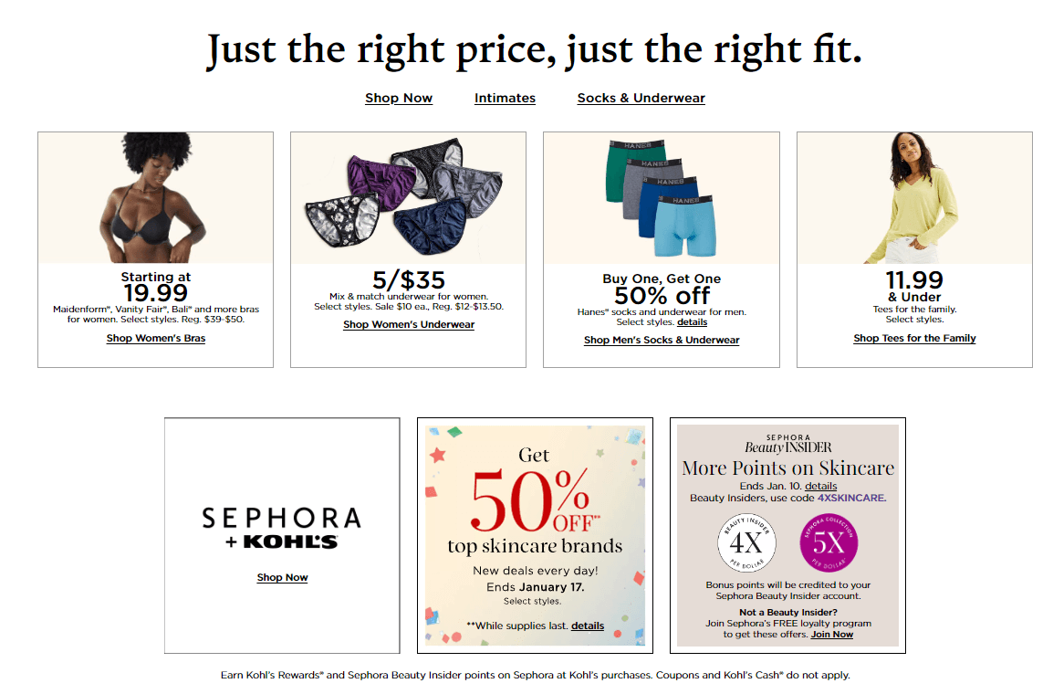 Kohl's Coupon Ad Until Jan 07, 2024