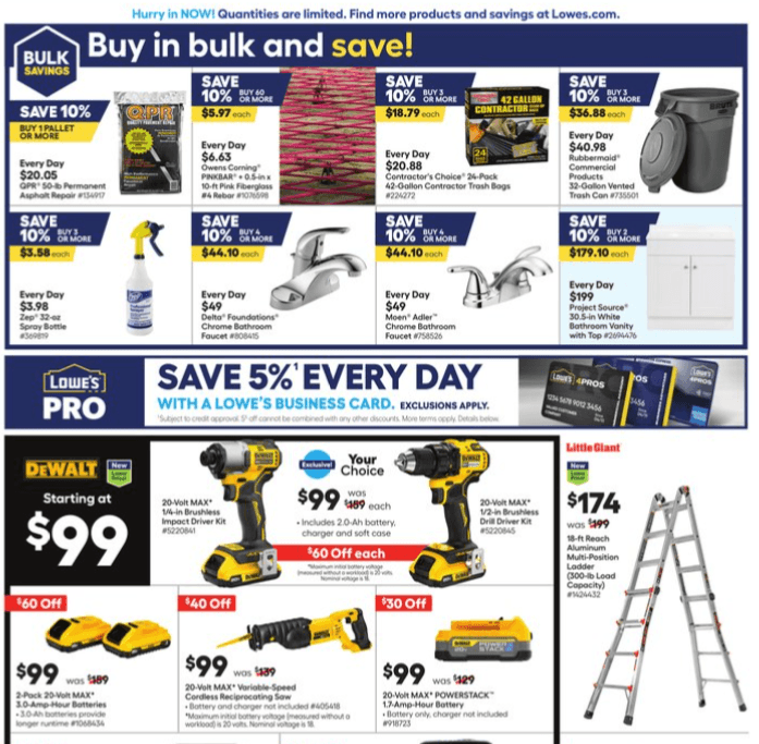 Lowe's Pro Weekly Ad Jan 15 – Jan 26, 2024