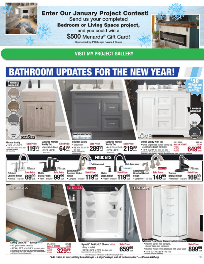 Menards Weekly Ad Jan 18 – Jan 28, 2024