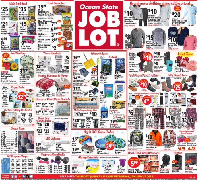 Ocean State Job Lot Weekly Ad Jan 11 – Jan 17, 2024