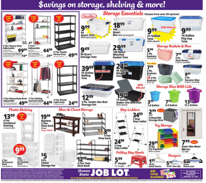 Ocean State Job Lot Weekly Ad Jan 18 – Jan 24, 2024