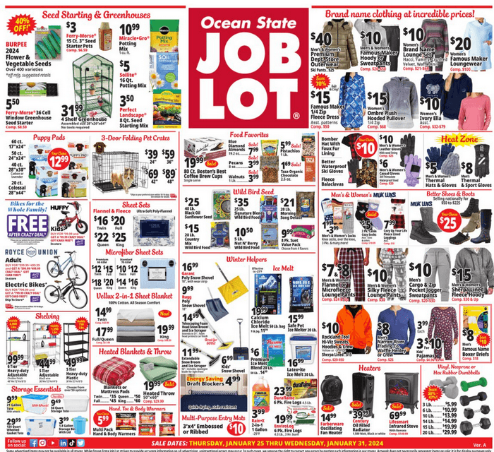 Ocean State Job Lot Weekly Ad Jan 25 – Jan 31, 2024