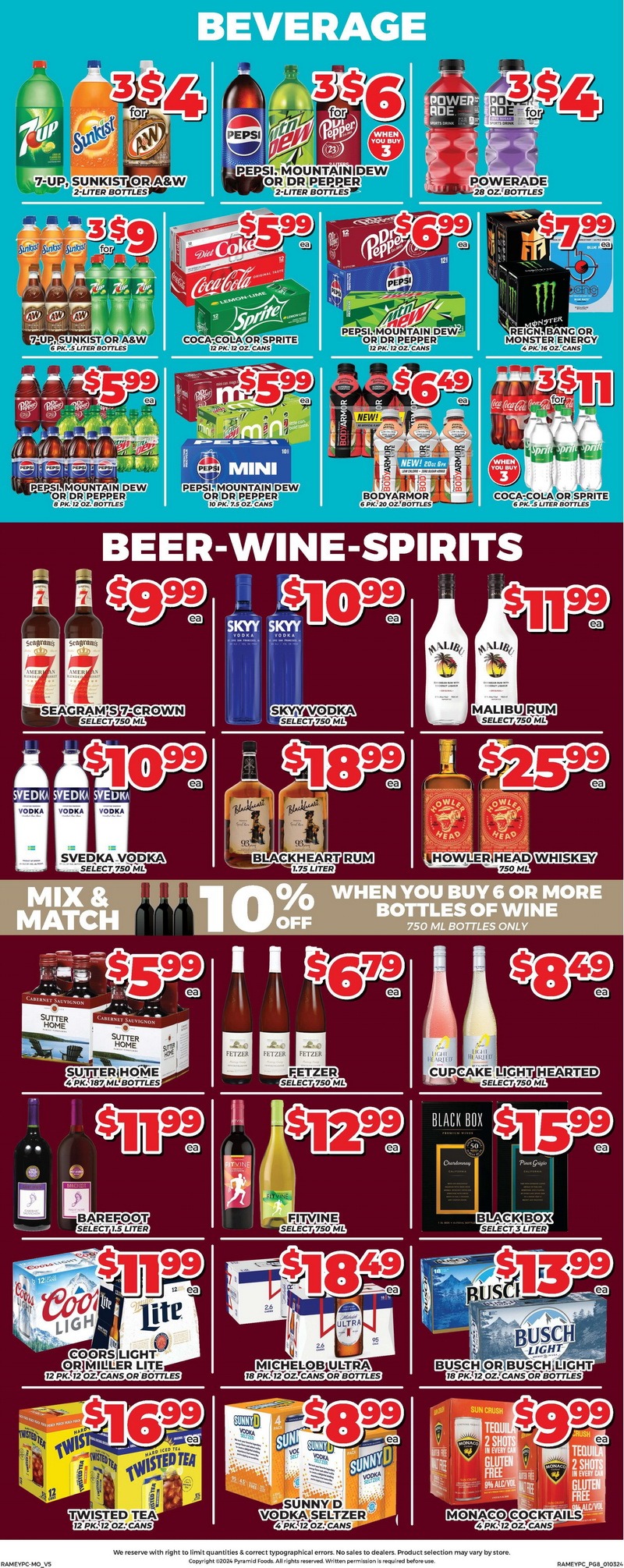 Price Cutter Weekly Ad Jan 03 – Jan 09, 2024