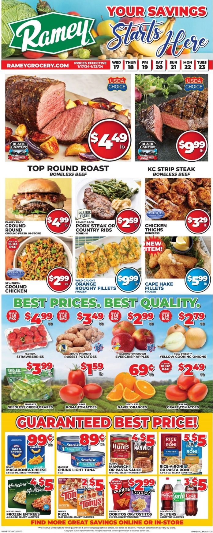 Price Cutter Weekly Ad Jan 17 – Jan 23, 2024