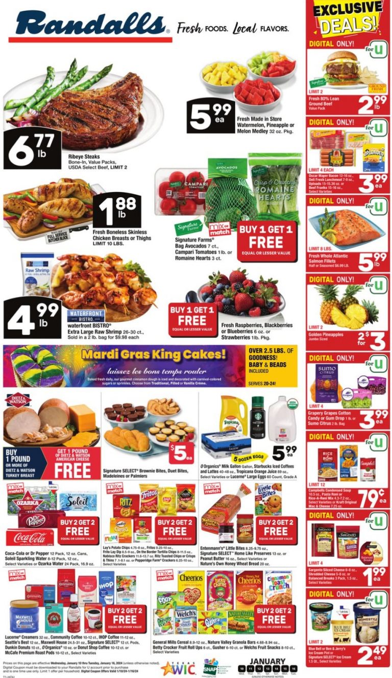 Randalls Weekly Ad Jan 10 – Jan 16, 2024
