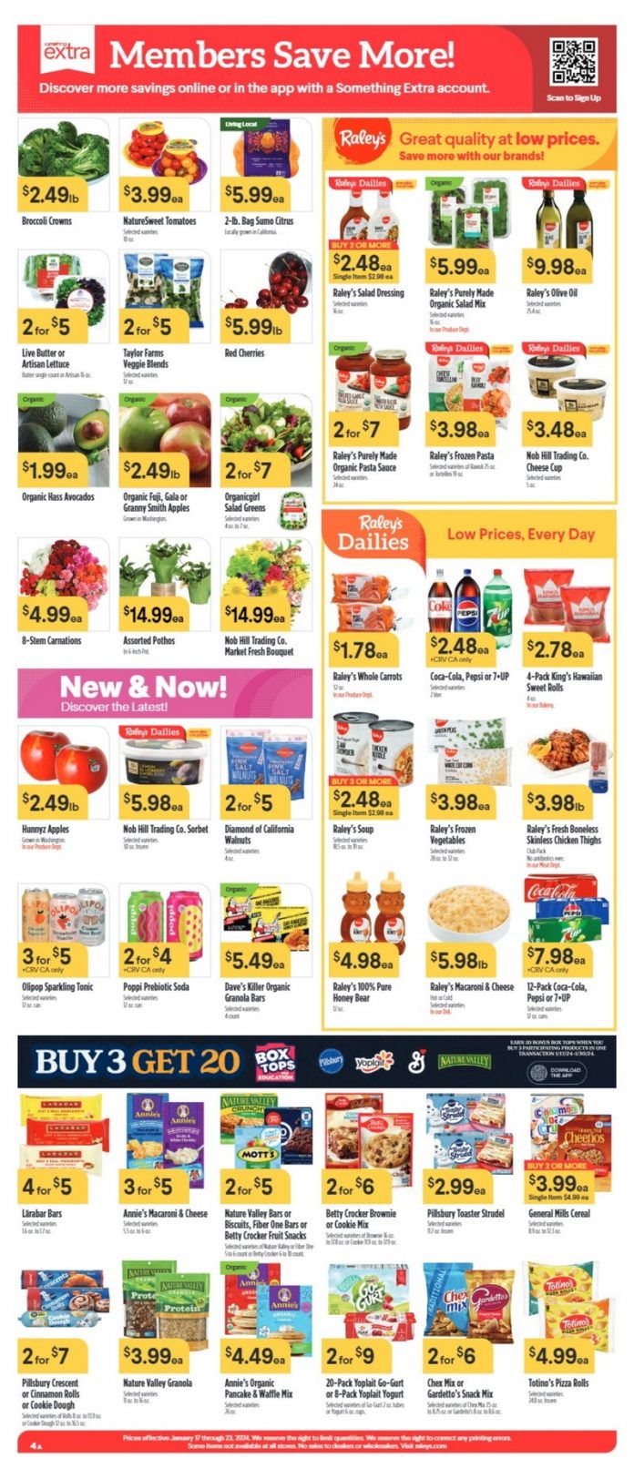 Raley's Supermarkets Weekly Ad Jan 17 – Jan 23, 2024