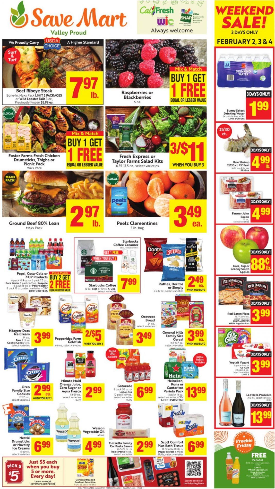 Save Mart Supermarkets Weekly Ad Jan 31 – Feb 06, 2024