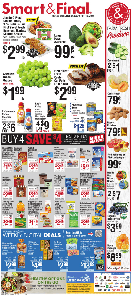 Smart & Final Weekly Ad Jan 10 – Jan 16, 2024