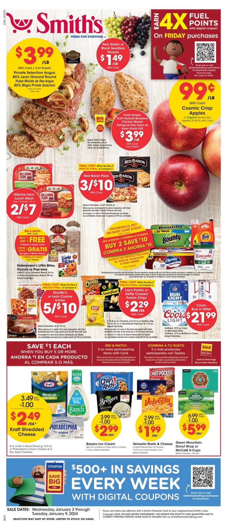 Smith's Food and Drug Weekly Ad Jan 03 – Jan 09, 2024