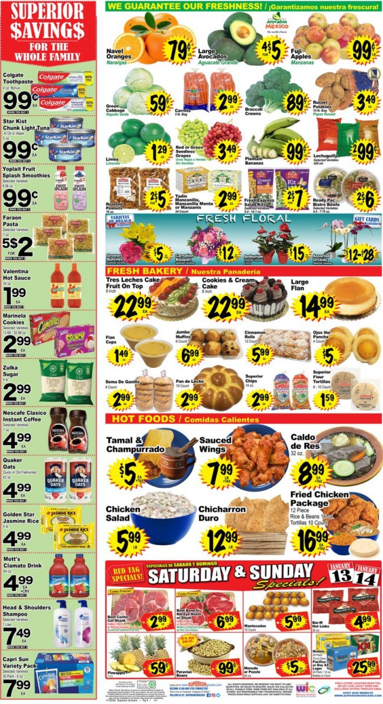 Superior Grocers Weekly Ad Jan 10 – Jan 16, 2024