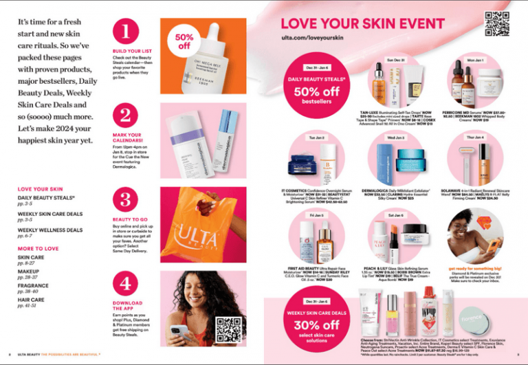 Ulta Beauty Monthly Ad Dec 31, 2023 – Jan 20, 2024