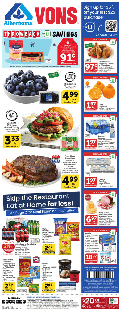 Vons Weekly Ad Jan 24 – Jan 30, 2024