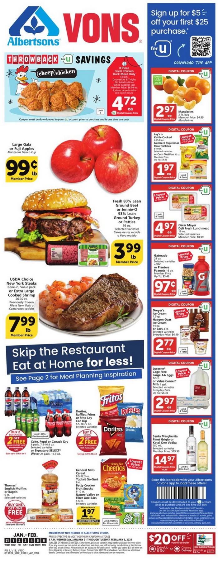 Vons Weekly Ad Jan 31 – Feb 06, 2024 (Valentine's Day Promotion Included)