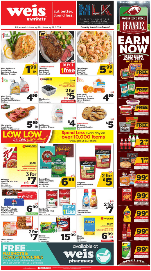 Weis Markets Weekly Ad Jan 11 – Jan 17, 2024 (Valentine's Day Promotion ...
