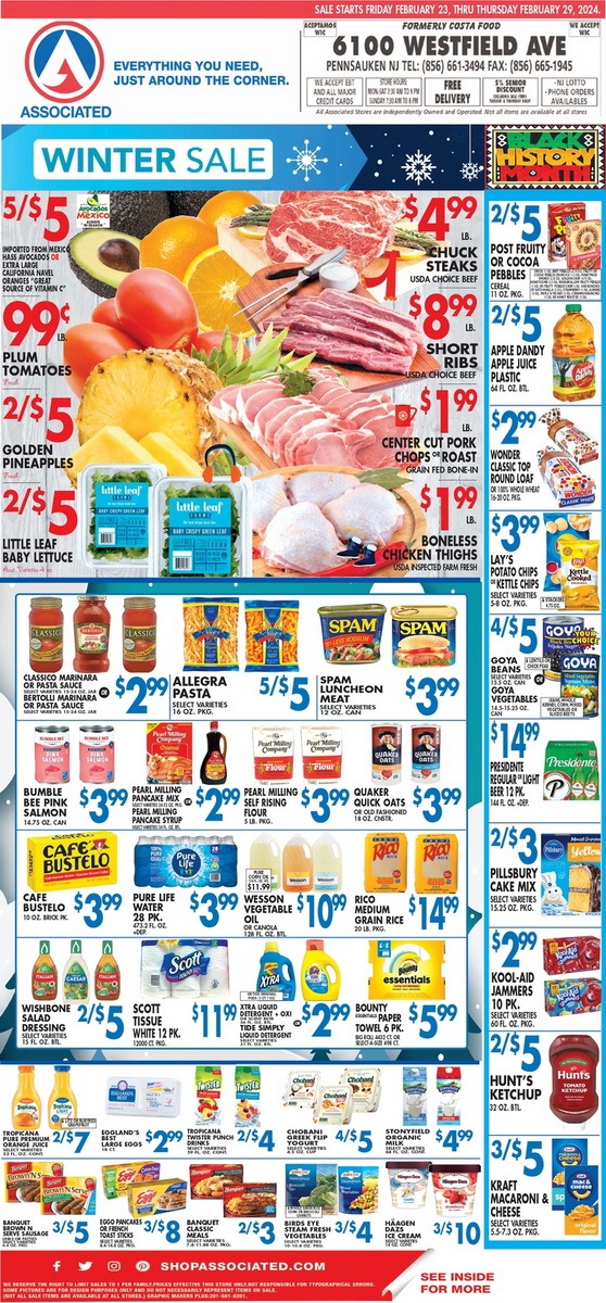 Associated Supermarkets Weekly Ad Feb 23 – Feb 29, 2024