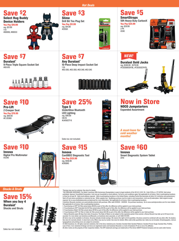 AutoZone Monthly Ad Feb 06 – Mar 04, 2024