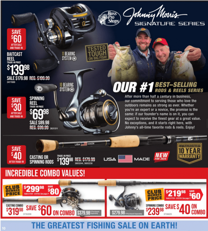 Bass Pro Shops Spring Fishing Sale Mar 07 – Mar 27, 2024