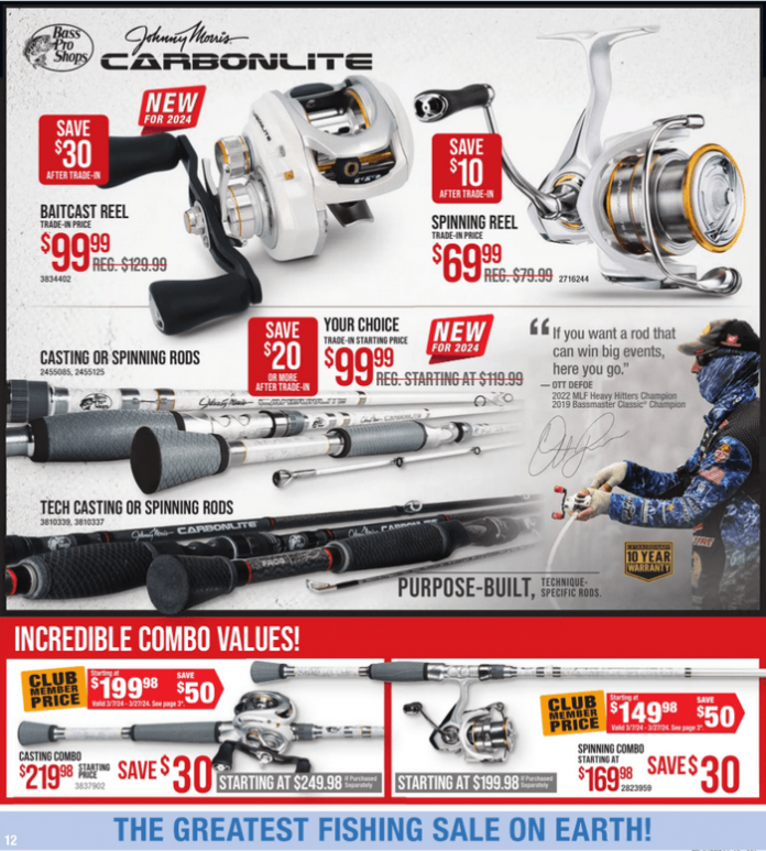 Bass Pro Shops Spring Fishing Sale Mar 07 – Mar 27, 2024