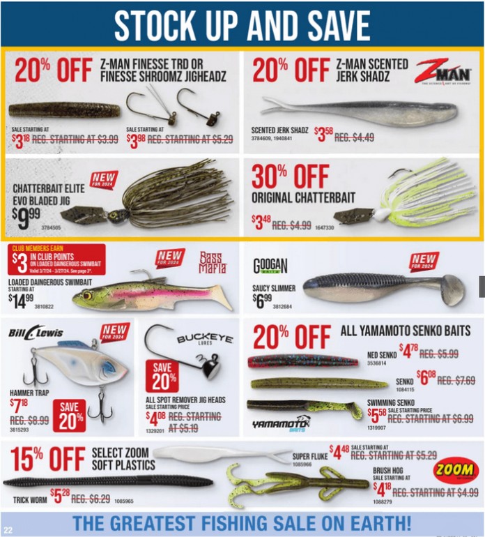 Bass Pro Shops Spring Fishing Sale Mar 07 – Mar 27, 2024