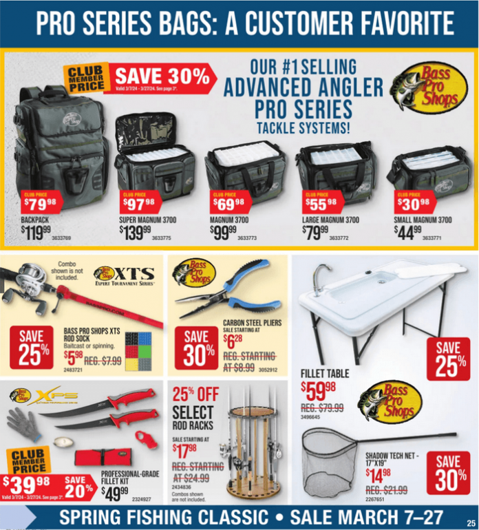 Bass Pro Shops Spring Fishing Sale Mar 07 – Mar 27, 2024