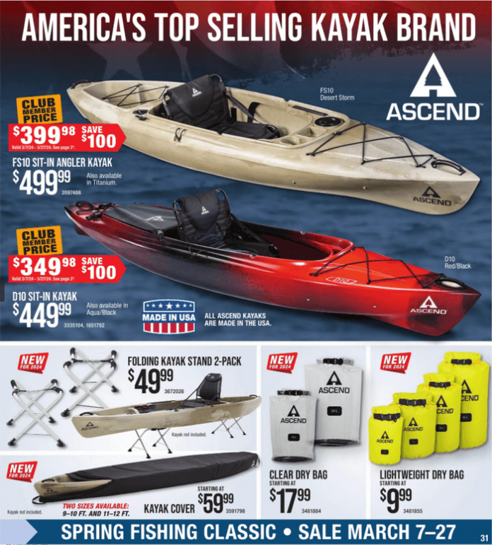 Bass Pro Shops Spring Fishing Sale Mar 07 – Mar 27, 2024