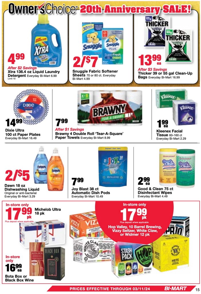 Bi-Mart Weekly Ad Feb 27 – Mar 11, 2024
