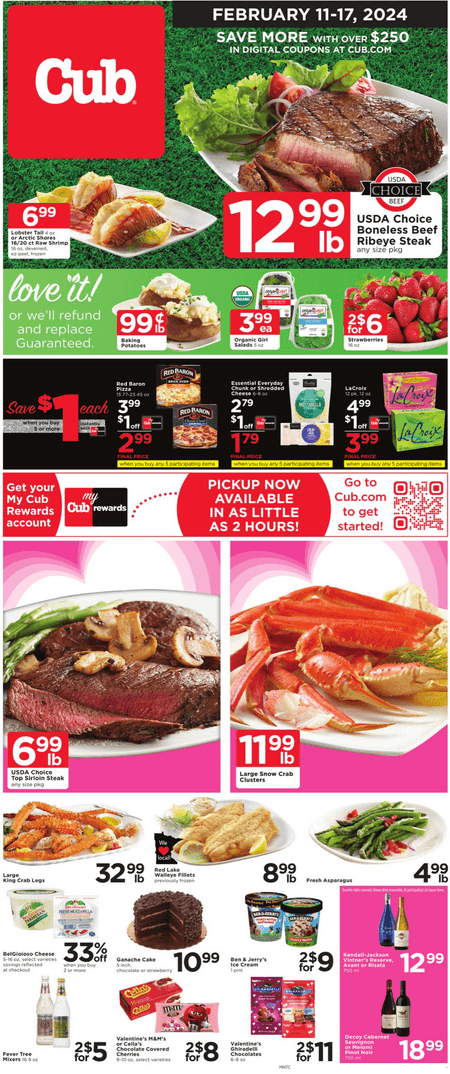 Cub Foods Weekly Ad Feb 11 – Feb 17, 2024 (Valentine's Day Promotion ...