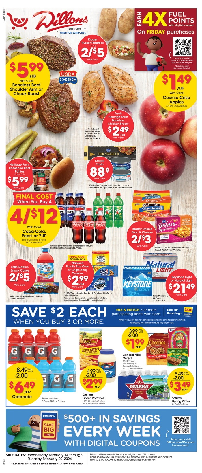 Dillons Weekly Ad Feb 14 – Feb 20, 2024 (Valentine's Day Promotion ...