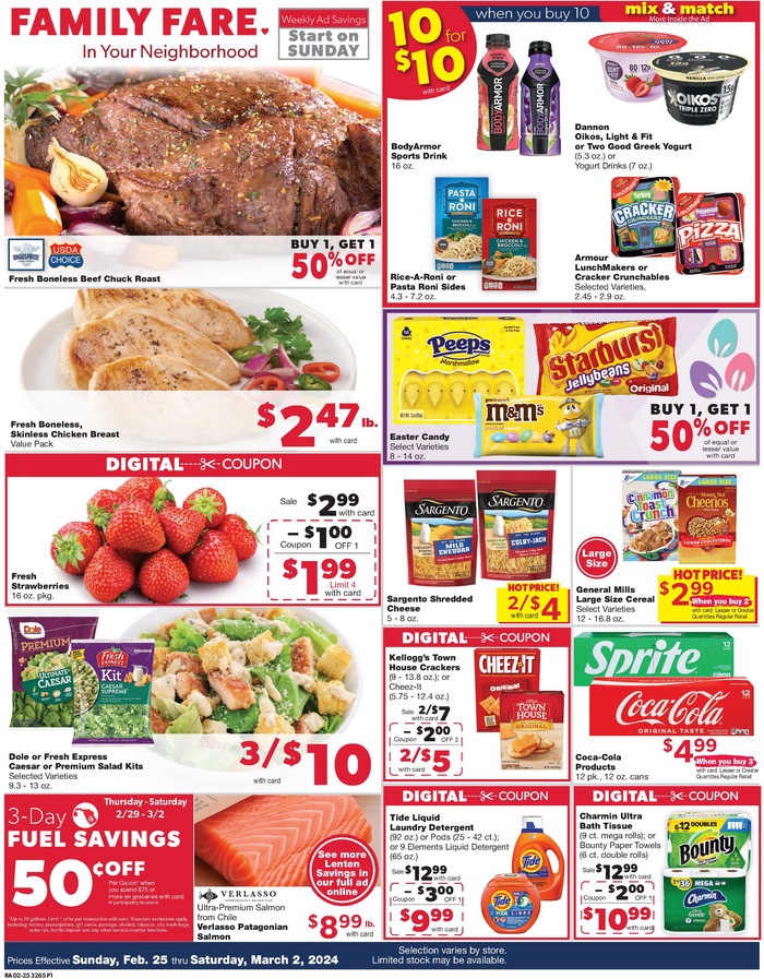 Family Fare Weekly Ad Feb 25 – Mar 02, 2024