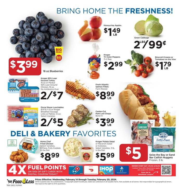 Food 4 Less Weekly Ad Feb 14 – Feb 20, 2024