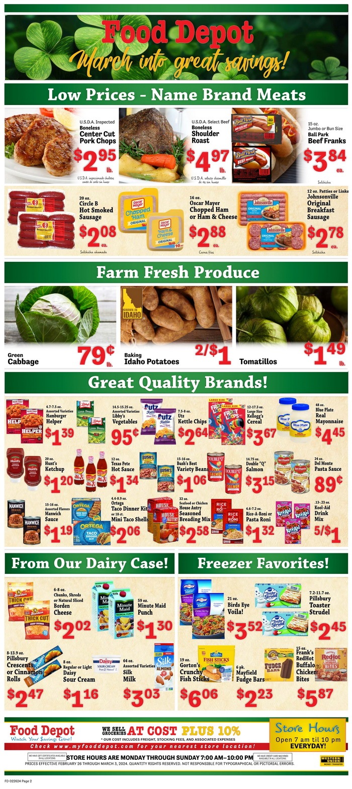 Food Depot Weekly Ad Feb 26 – Mar 03, 2024