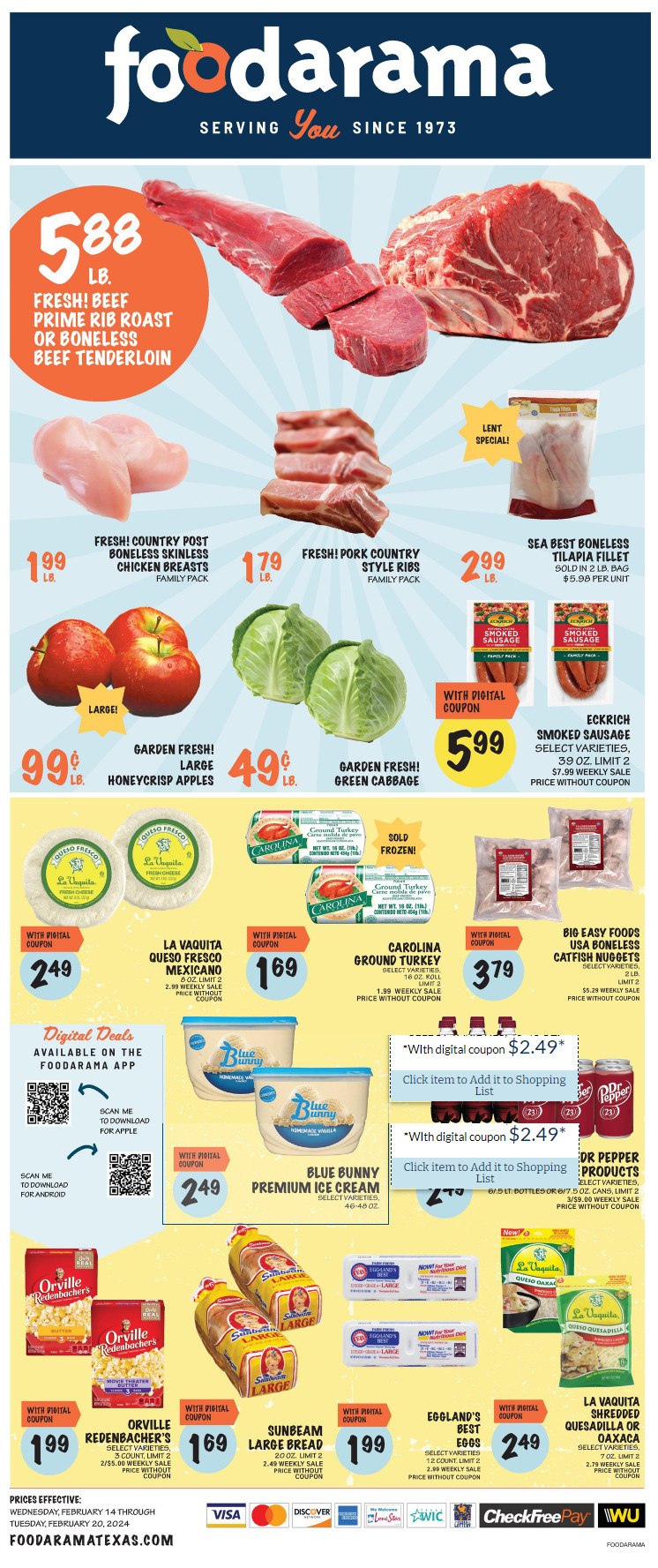 Foodarama Weekly Ad Feb 14 – Feb 20, 2024