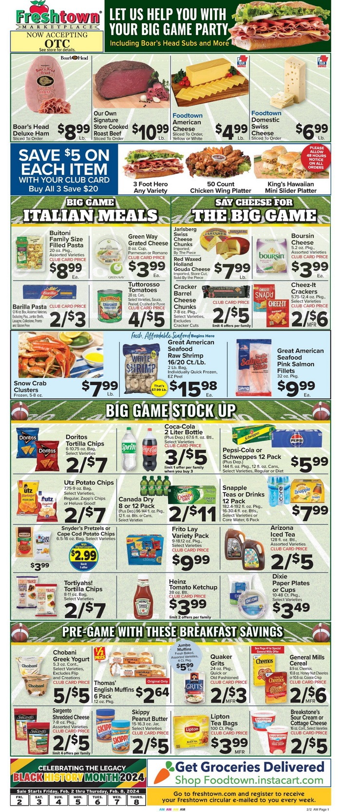 Foodtown Weekly Ad Feb 02 – Feb 08, 2024
