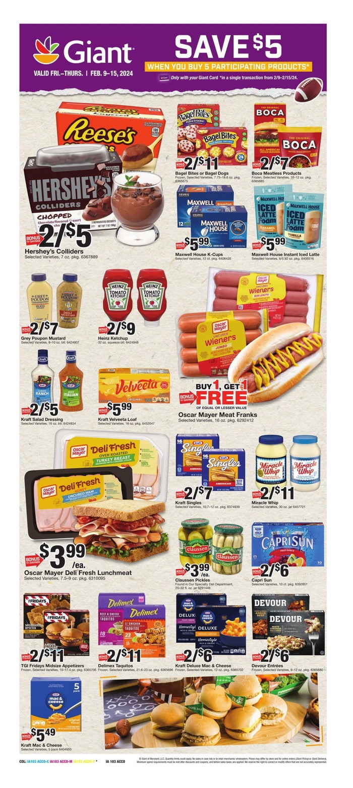 Giant Food Weekly Ad Feb 09 – Feb 15, 2024 (Valentine's Day Promotion ...