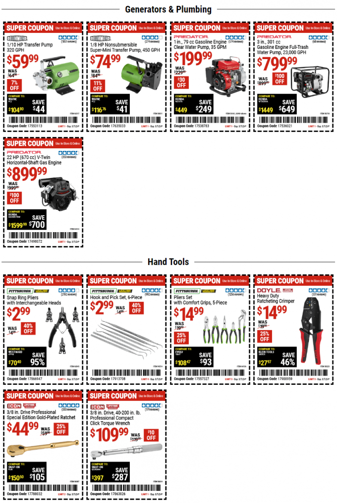 Harbor Freight Coupon Sale Feb 19 – Mar 07, 2024