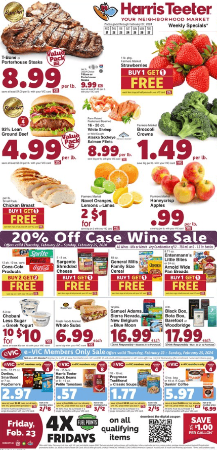 Harris Teeter Weekly Ad Feb 21 – Feb 27, 2024