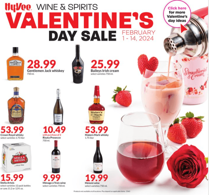 Hy-Vee Valentine's Day Ad Feb 01 – Feb 14, 2024