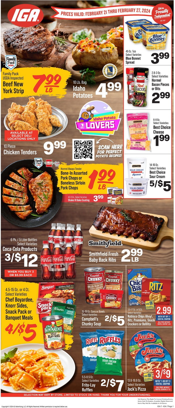 IGA Weekly Ad Feb 21 – Feb 27, 2024