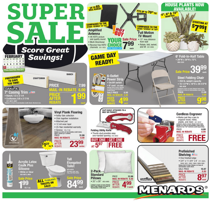 Menards Weekly Ad Feb 01 – Feb 11, 2024 (Valentine's Day Promotion ...