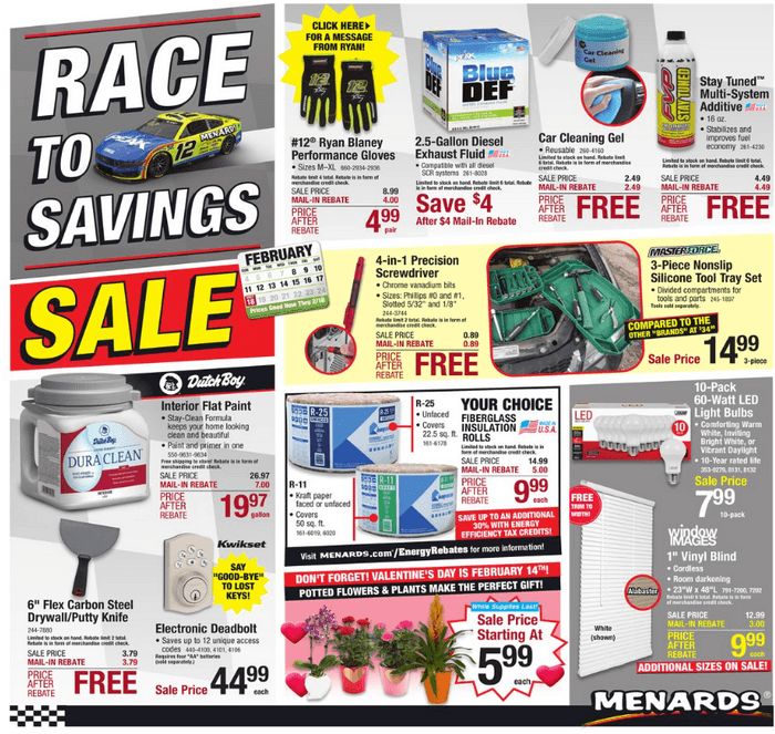 Menards Weekly Ad Feb 08 – Feb 18, 2024 (Valentine's Day Promotion ...