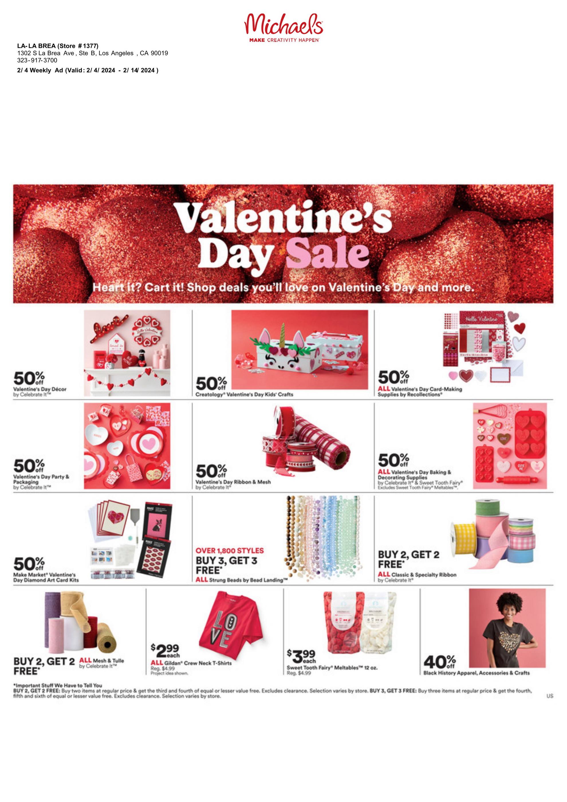 Michaels Weekly Ad Feb 04 – Feb 14, 2024 (Valentine's Day Promotion ...