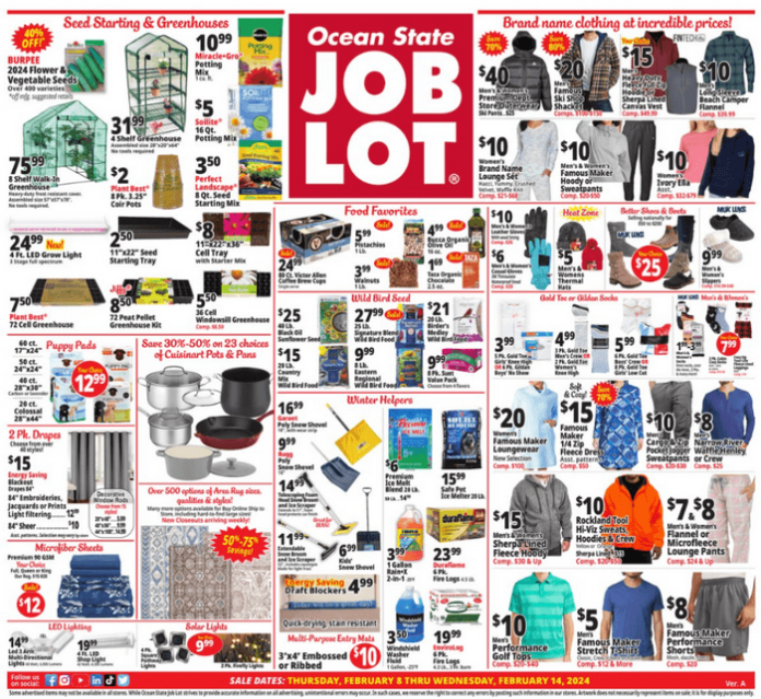 Ocean State Job Lot Weekly Ad Feb 08 – Feb 14, 2024