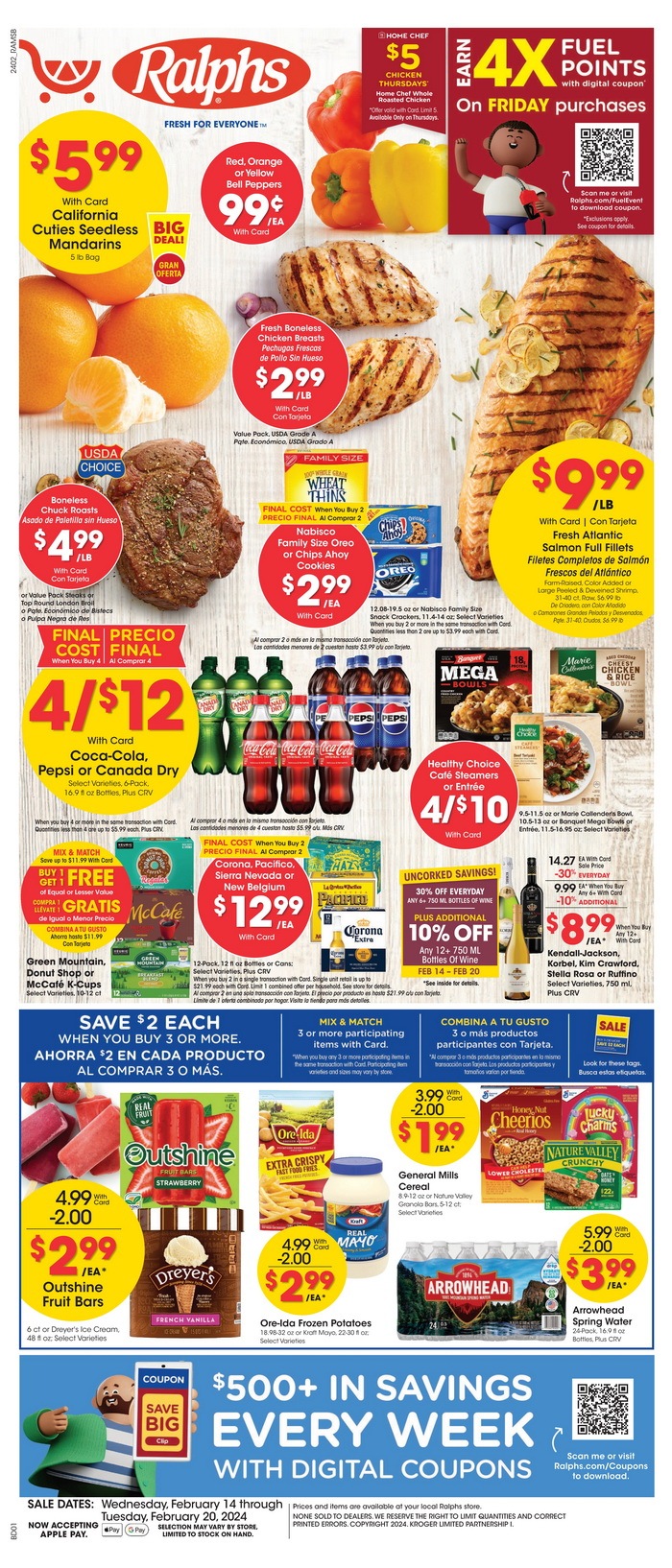 Ralphs Weekly Ad Feb 14 – Feb 20, 2024 (Valentine's Day Promotion Included)